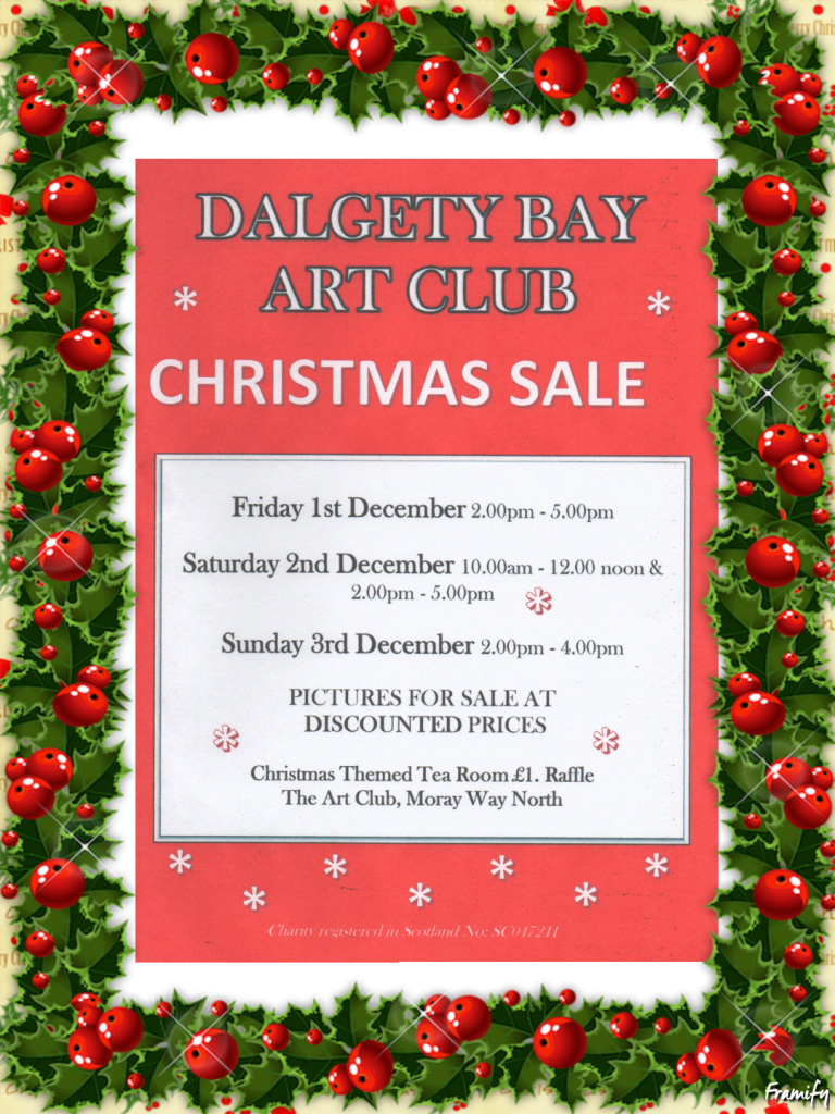 Dalgety Bay Christmas Sale – Dunfermline Art Club Dalgety Bay Christmas Sale – Dunfermline Art Club